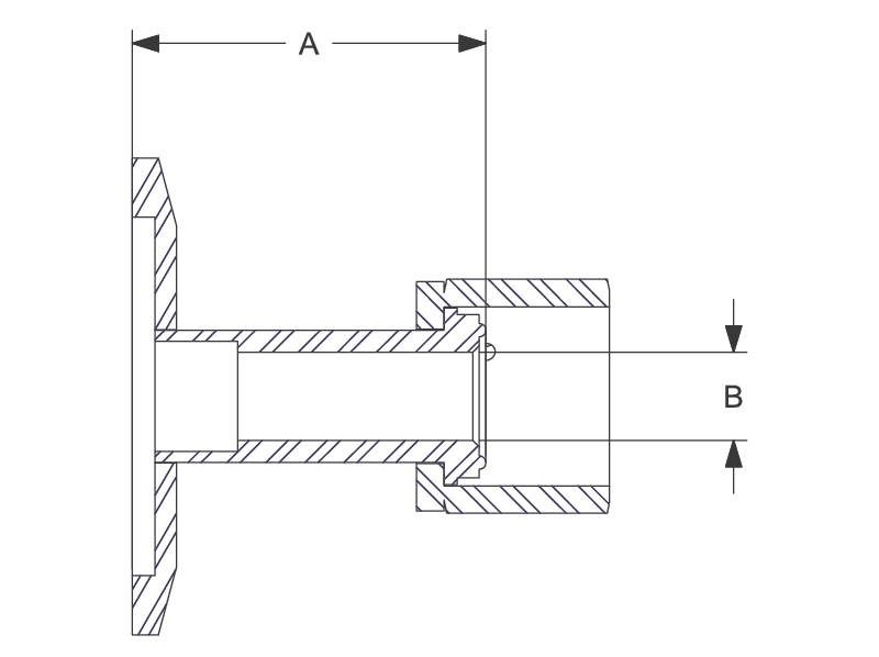 100319221 ISO-KF Flange Adapter