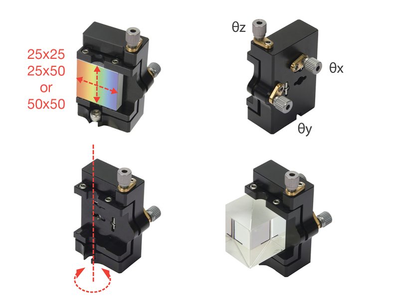 Adjustable Diffraction Grating Mounts