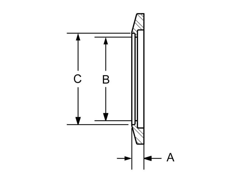 100319701 Bored Blank Flange